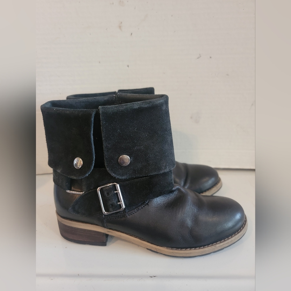 Clarks Black Leather & Suede Volara Sky Shoe Boots (S… - Gem